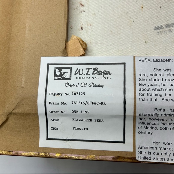 Elizabeth Pena | Art | Elizabeth Pena Flowers Oil Painting On Canvas ...